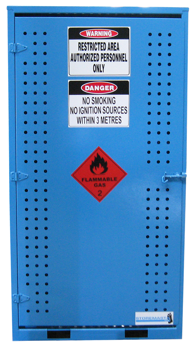 Single-sided Access Gas Cylinder Storage Cage - Large | Stratex