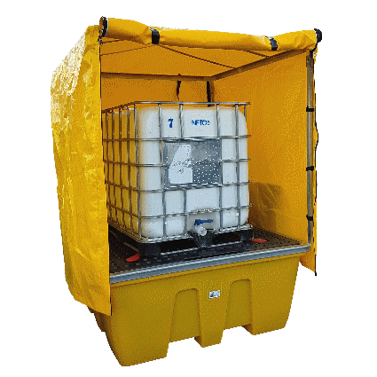 Single IBC Framed All-Weather Canvas Cover | Stratex