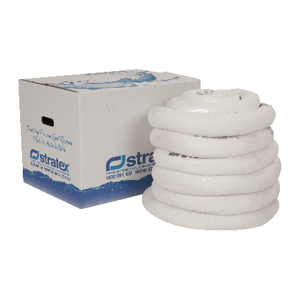 General Purpose Absorbent Sock 80mm x 3m (Box of 8) | Stratex