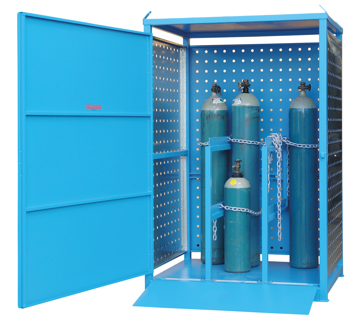 Single-sided Access Gas Cylinder Storage Cage - X-Large | Stratex