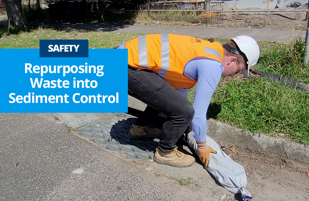 Repurposing Construction Waste into Sediment Control | Stratex