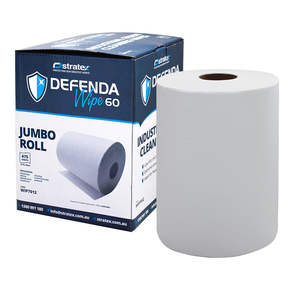 DefendaWipe 60 Disposable Cleaning Wipes - Jumbo Roll | Stratex