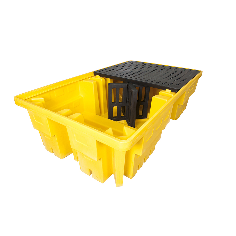 Double IBC Bunded Spill Pallet - 1250L Sump | Stratex