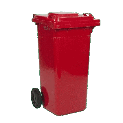 240L Wheeled Bin Red | Stratex